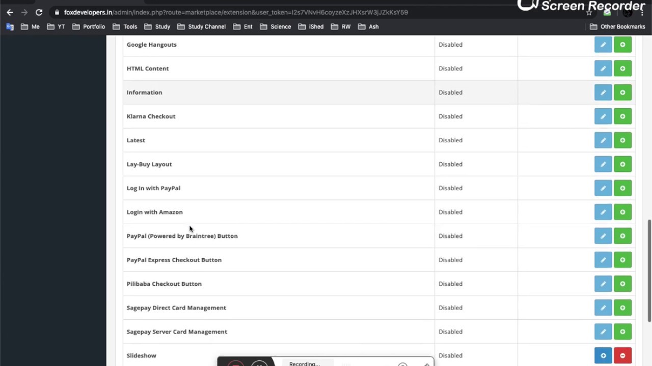 web push notification for Opencart