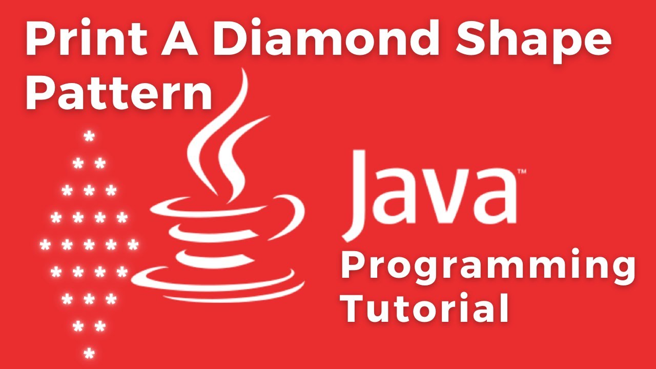Java program - Print a diamond shape pattern