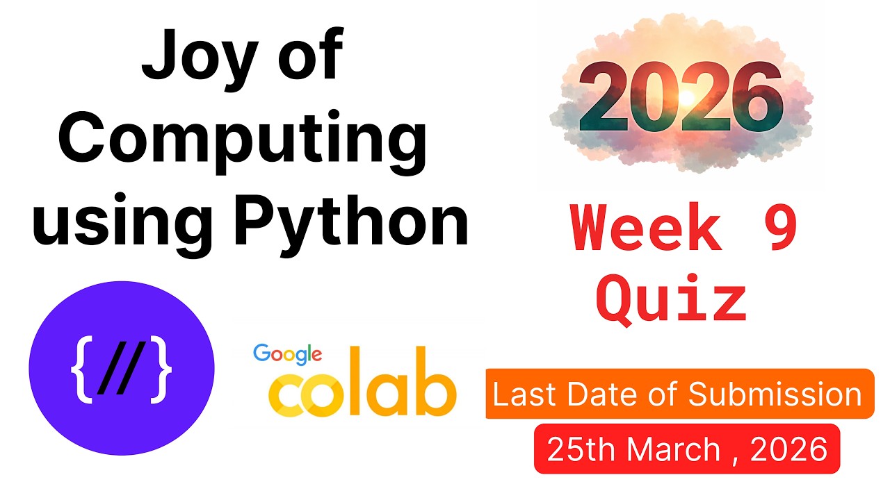NPTEL Joy of Computing Using Python – Week 9 Quiz Answers 2026 (Proof Included)