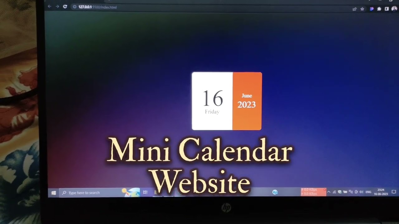 Table Calender Using HTML + CSS + JS || Mini Projects For Beginners Practice #github #miniproject