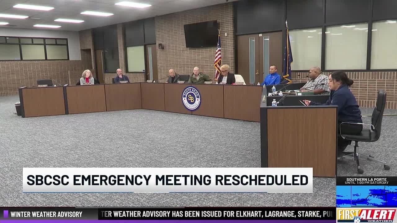 South Bend school board unexpectedly ends emergency meeting without vote on superintendent
