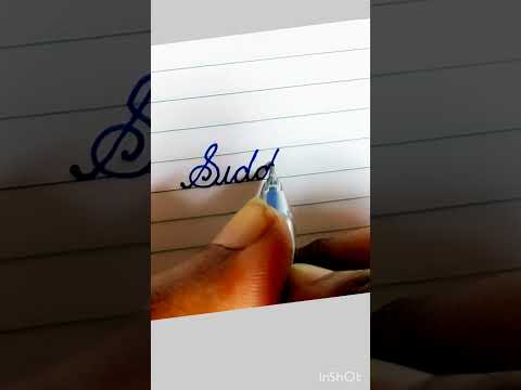 Writing name #Siddhi #cursive #youtube
