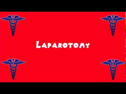 Pronounce Medical Words ― Laparotomy