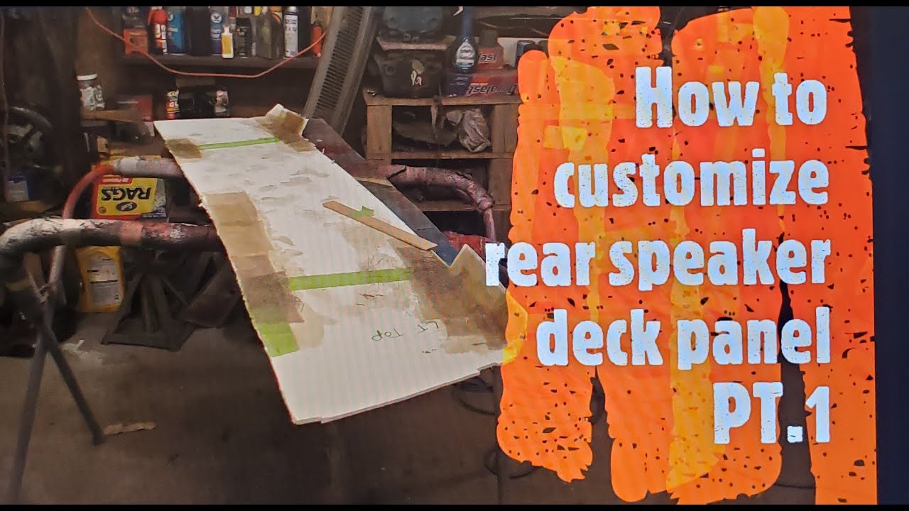 How to customize a rear fiberglass speaker deck panel PT.1 #customaudio  #fiberglasswork