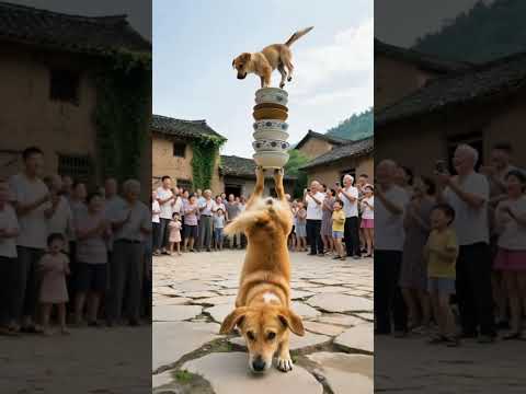 Cute and cute, with Chinese pastoral dogs at home, animal spirits, Douyin creators, boo absurd vid