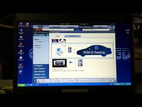 CHECKING AN UPDATE FOR A HYUNDAI VEHICLE WITH THE GDS EQUIPMENT