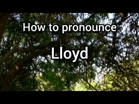 How to Pronounce Lloyd