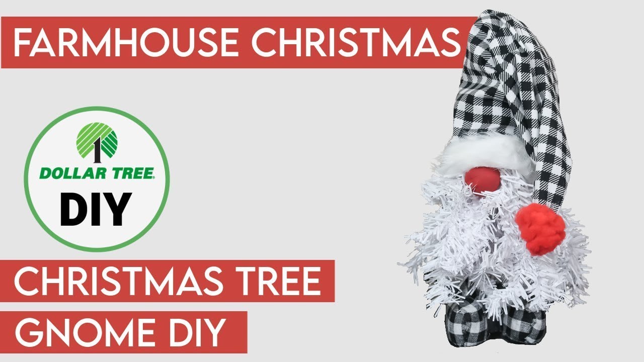 DIY Dollar Tree Christmas Tree Gnome