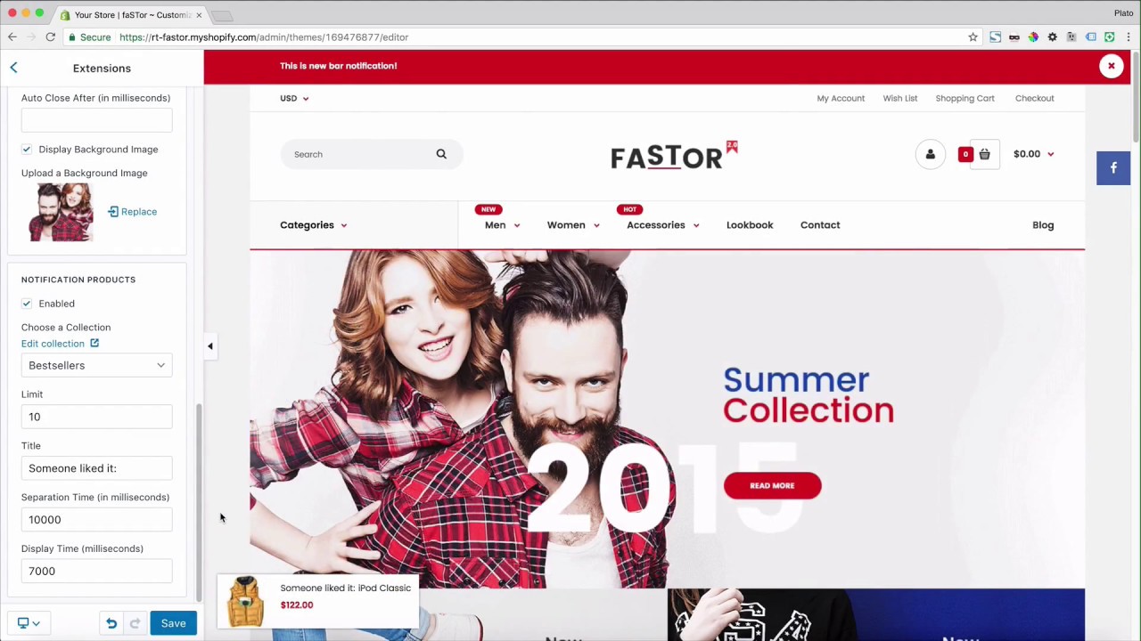 Fastor - Notification Products
