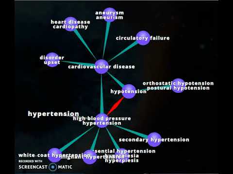 Medical terminology Hypertension Mind Map assignment- Northwestern