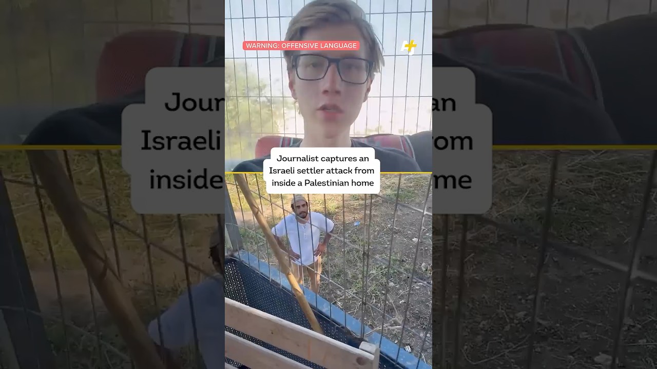 Israeli Settler Attacks Palestinian Home in the West Bank