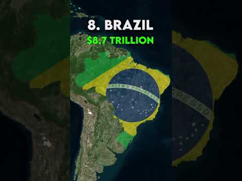 Top 10 World's Biggest Economies in 2075 #shorts #geography