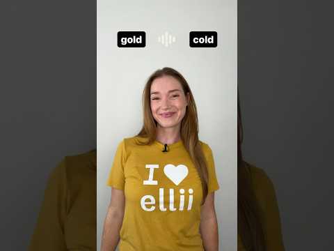 Am I saying GOLD or COLD? #shorts #pronunciation #english #learnenglish #listening