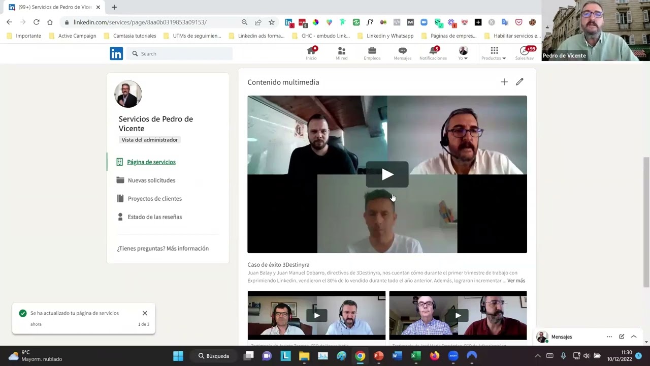 Cómo activar la sección  Prestar Servicios  en tu perfil Linkedin