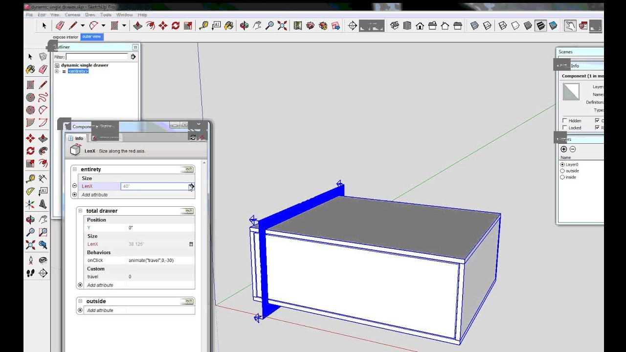 Trouble with dynamic component length