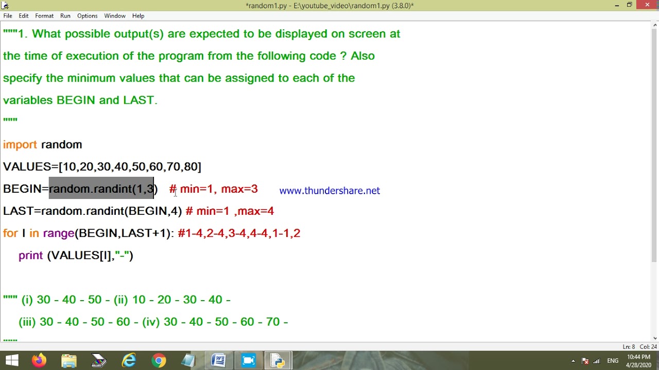 Random functions in python with example_demo