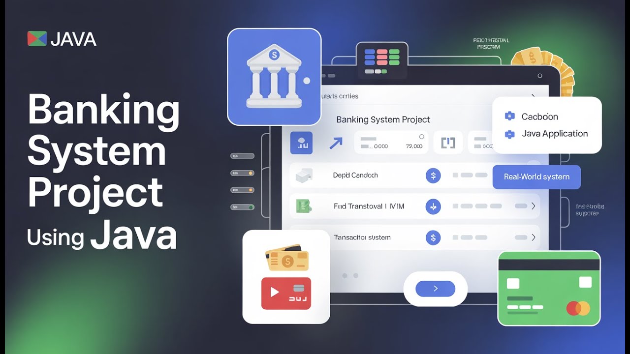 🏦 Simple Banking System (Java) || Java Mini Projects || Java Tutorial with BinaryBrain0100