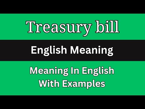 Treasury Bill meaning/What is meaning of Treasury Bill