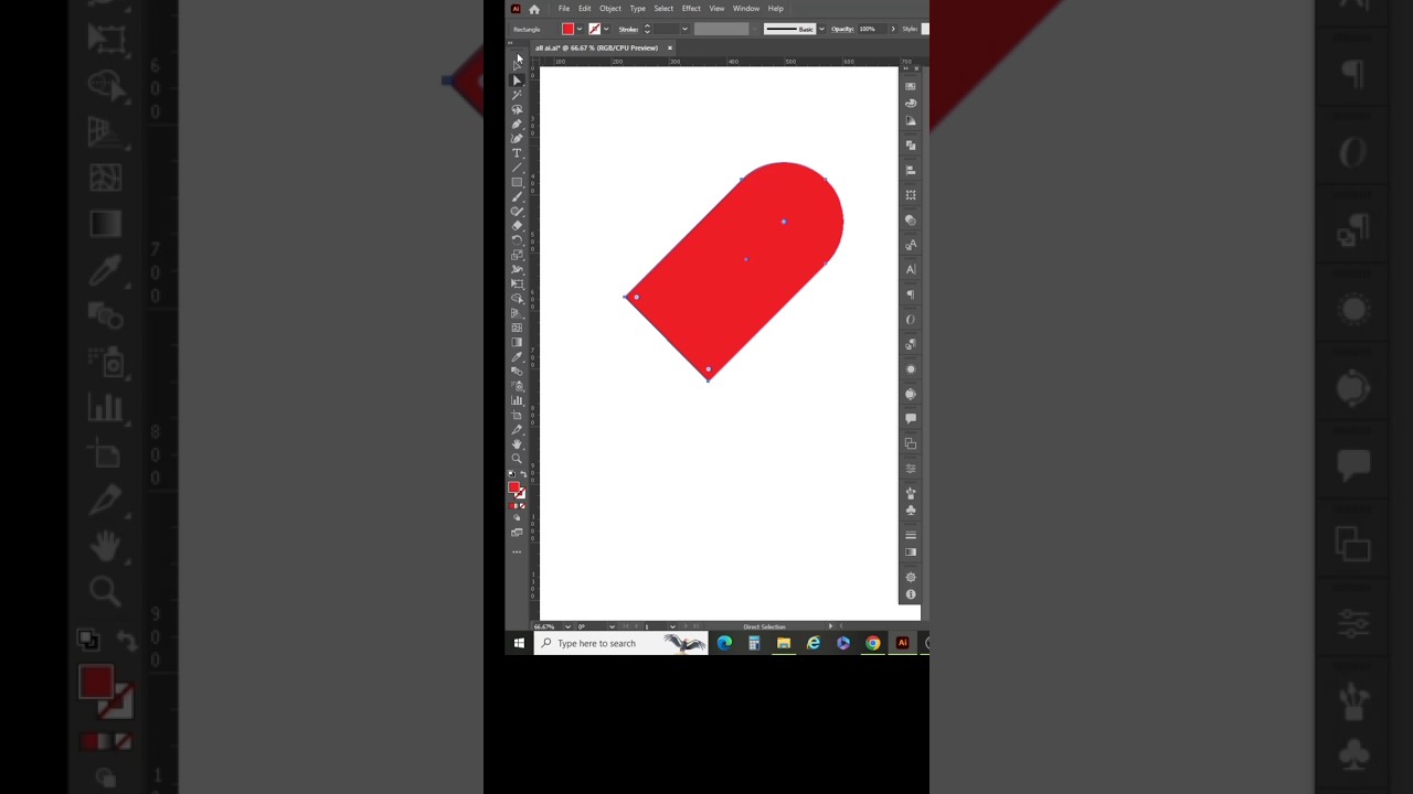 Simple Way Love Icon Design Adobe illustrator.   #tricks #lovedesign #adobeillustrator #shorts