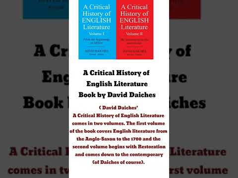 Best books for History of English literature.#englishliterature