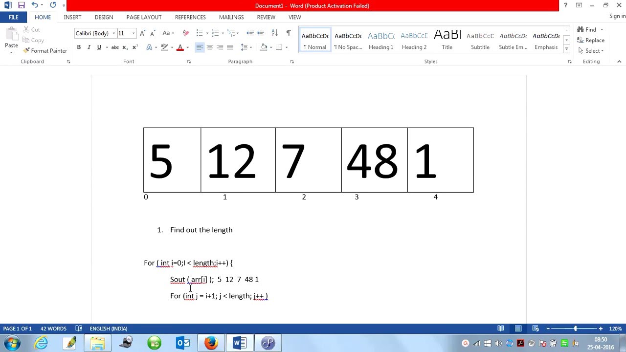 java interview question - sort an integer Array - Bubble Sort