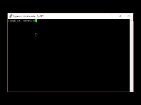 Logging In from a Windows Machine