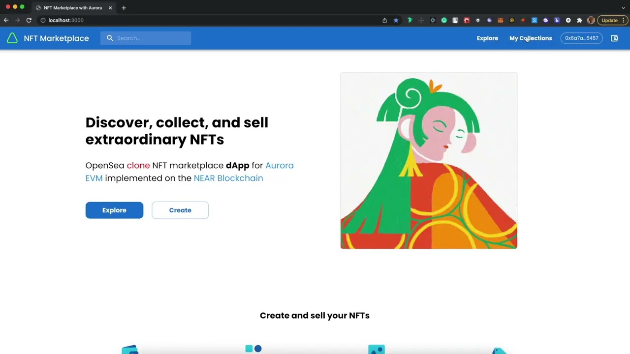 Blockchain dApp - An NFT Marketplace