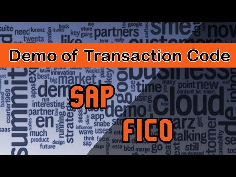 SAP FICO | Demo of the Transaction Code in SAP | Introduction of SAP Screen.