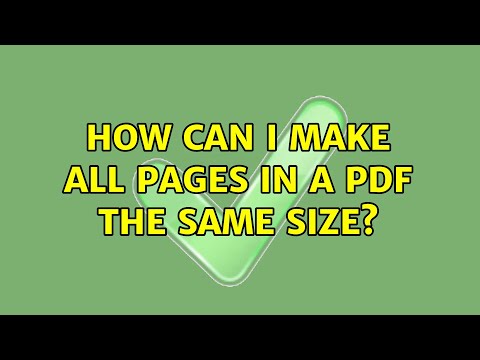 How can I make all pages in a PDF the same size? (2 Solutions!!)