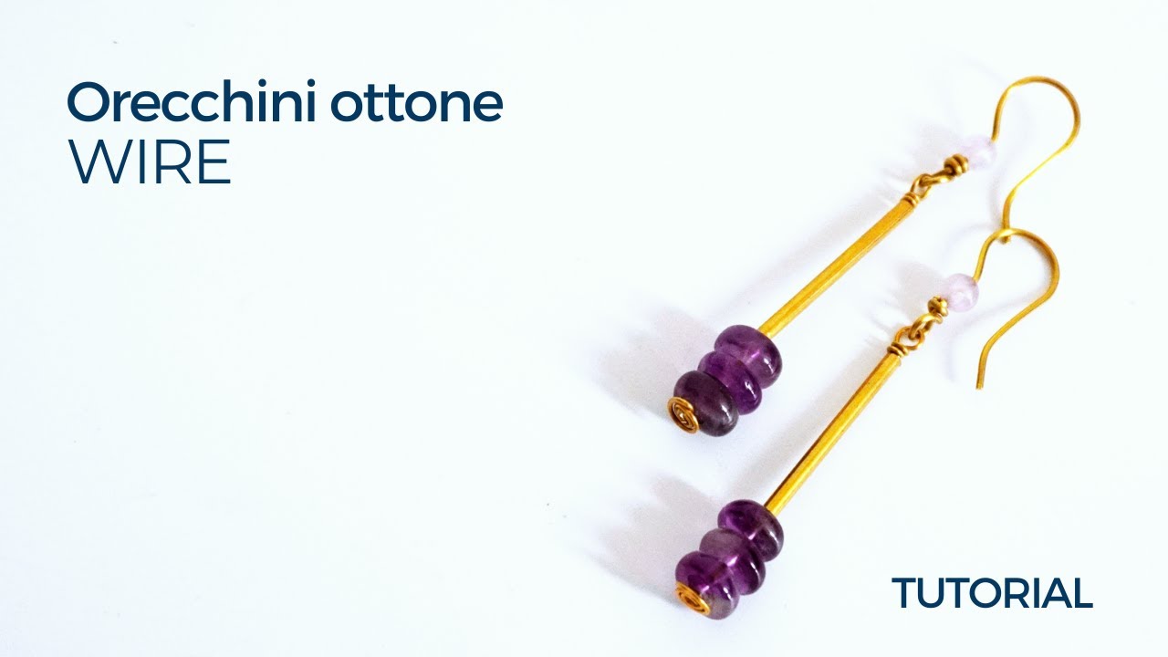 Orecchini in ottone lunghi