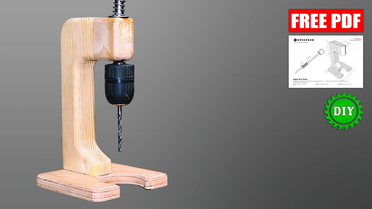 Simple Drill Guide - Easy and Inexpensive Solution for 90 Degree Holes (Free PDF)