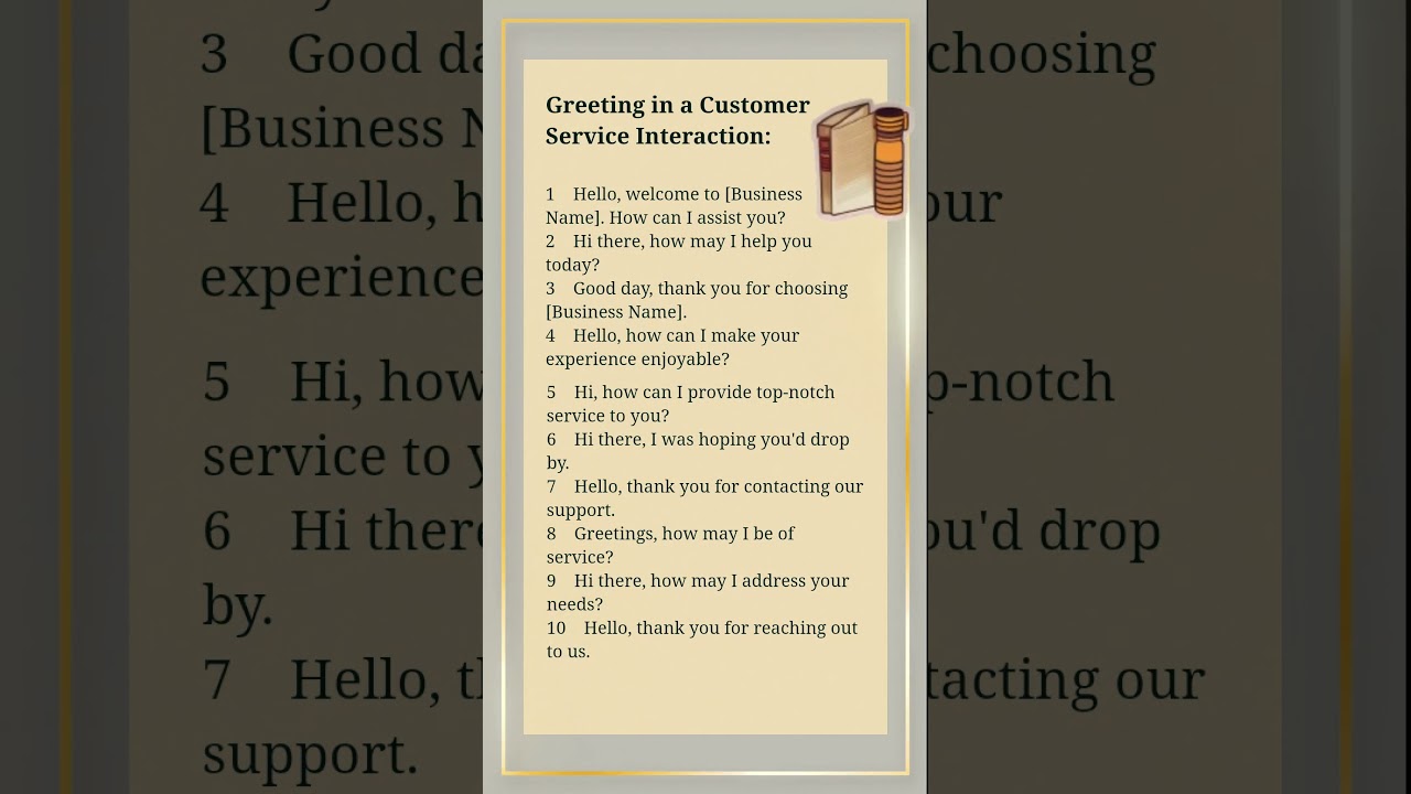 Greeting in a Customer Service Interaction18