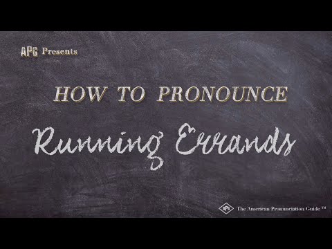 How to Pronounce Running Errands (Real Life Examples!)