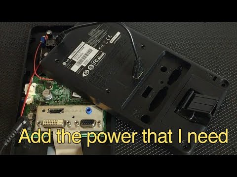 Adding USB Power To A Computer Monitor
