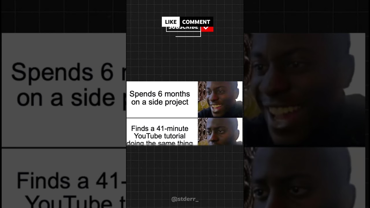 When You Realize Your Side Project Was Just a Tutorial #coding #programming #codingtutorial