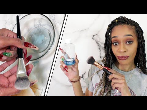 HOW TO CLEAN MAKEUP BRUSHES! BEST MAKEUP BRUSH CLEANER! PERIOD!