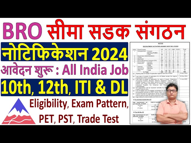 BRO Recruitment 2024: Complete Guide to Apply for New Vacancies | Galaxy.ai