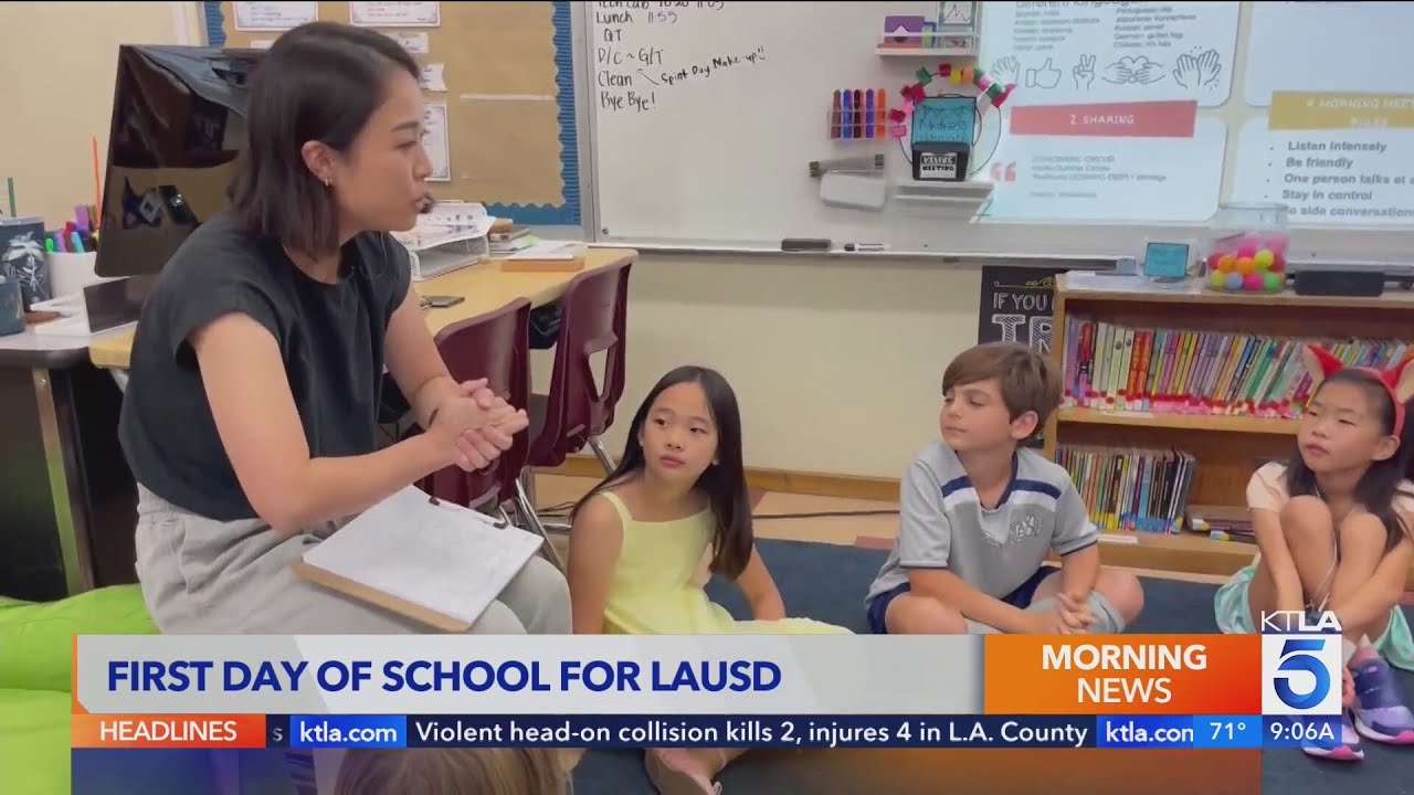 More than 500,000 LAUSD students return for 1st day of classes