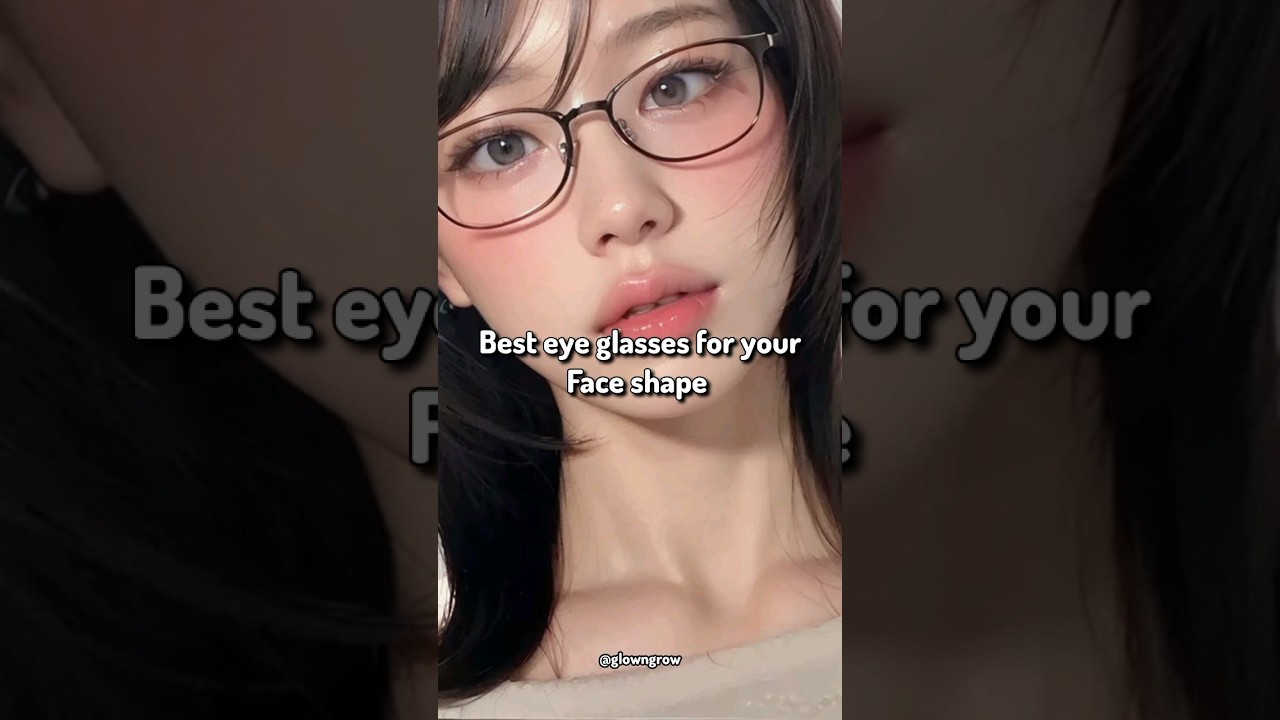 Best eye glasses for your face shape 🕶️ #eyeglasses #faceshapes #tipsforteens #advice #glowup #fyp