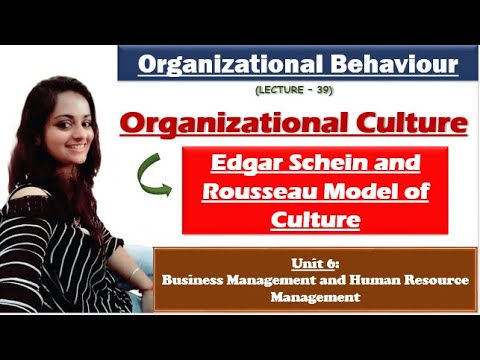 Edgar Schein and Rousseau Model of Culture Video Lecture - Crash Course ...