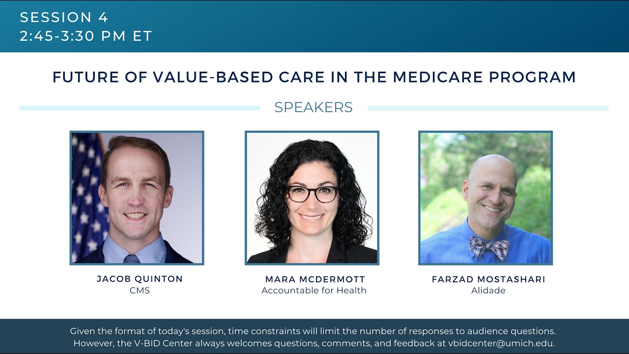 V-BID Summit 2026 - Session 4: Future of Value-Based Care in the Medicare Program