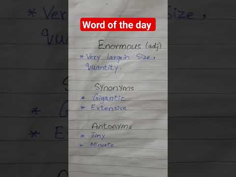 #enormous #word #vocabulary #synonyms #antonyms #yshorts #meaning #important #learnenglish