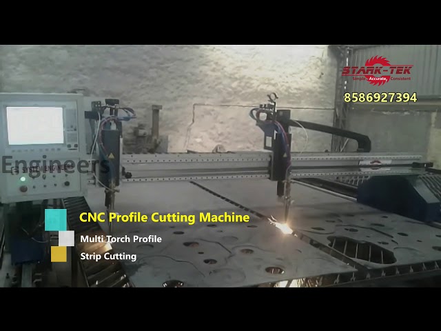 CNC Profile Cutting Machine - Starktek Automatic CNC Plasma Profile ...