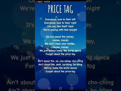 Jesssie J -Price Tag lyrics  #money#love#pricetag#jessiej