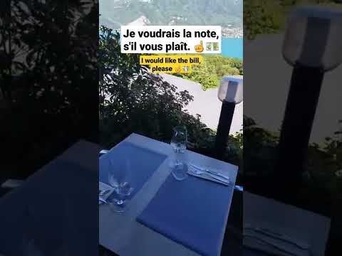 Asking for the bill in a French restaurant ☝️💶 | Learn French for Free with us! 👍🇨🇵 #shorts