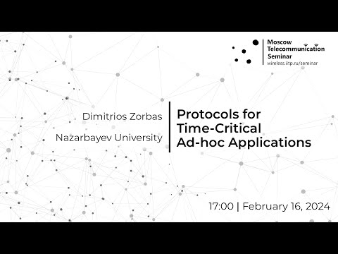 Dimitrios Zorbas – Protocols for Time-Critical Ad-hoc Applications