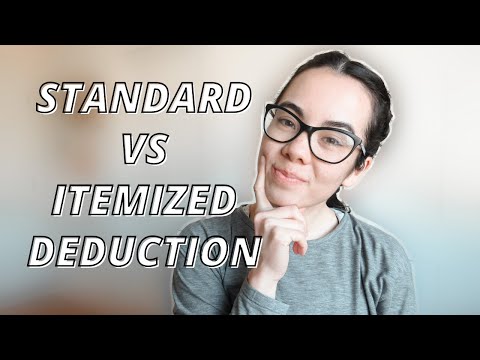 STANDARD vs ITEMIZED DEDUCTION || Should You Itemize or Take the Standard Deduction on Your Taxes?