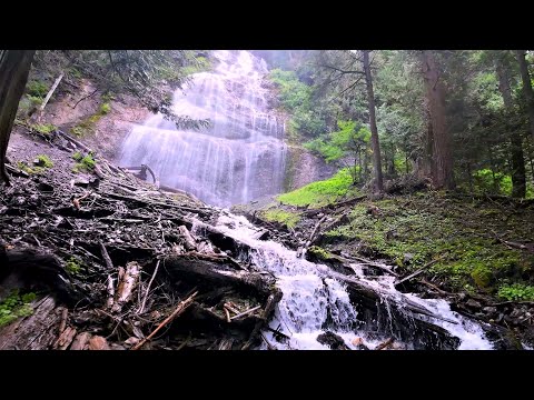 Bridal Veil Falls, British Columbia, Cinematic Perspective