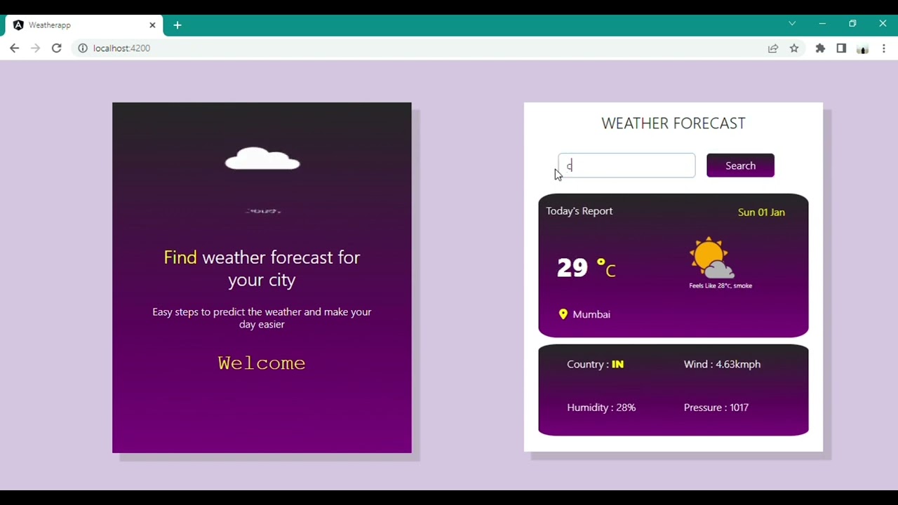 Angular - Weather Forecast App