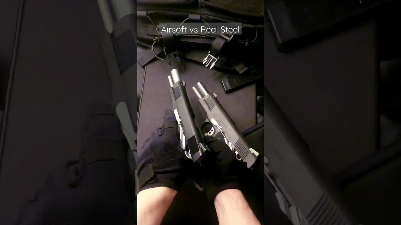 GUN ASMR (Airsoft vs Real)